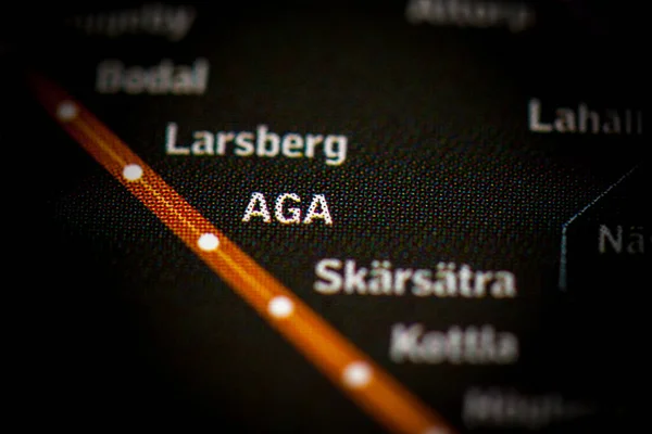 Estación Kappala Mapa Del Metro Estocolmo: fotografía de stock ...