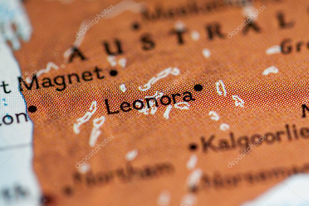 Leonora, Australia en el mapa geográfico 2022