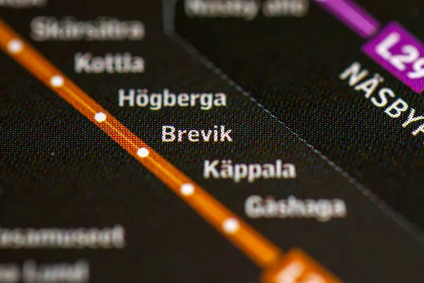 Estación Karsta Mapa Del Metro Estocolmo — Foto de stock #411949864 ...