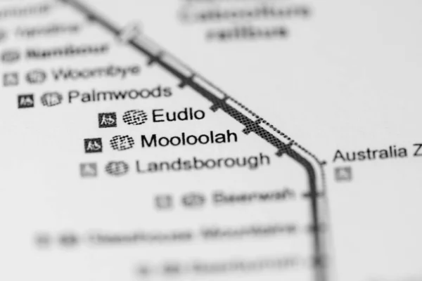 Caboolture Station Brisbane Metro Map — Stock Photo ...