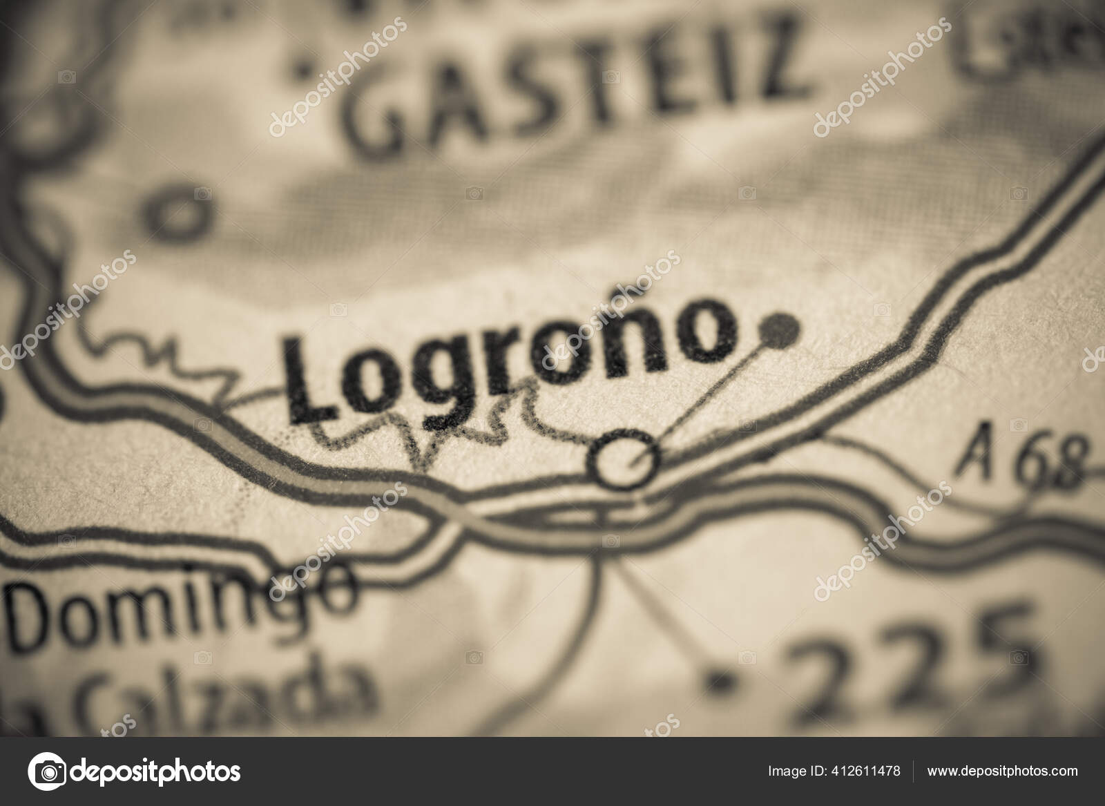 Logrono Spain Map — Stock Photo © aliceinwonderland2020 #412611478