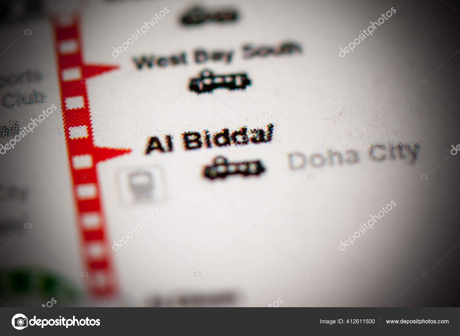 Bidda Station Doha Metro Map — Stock Photo © aliceinwonderland2020 ...