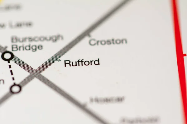 Runcorn East Station Liverpool Metro Map — Stock Photo ...