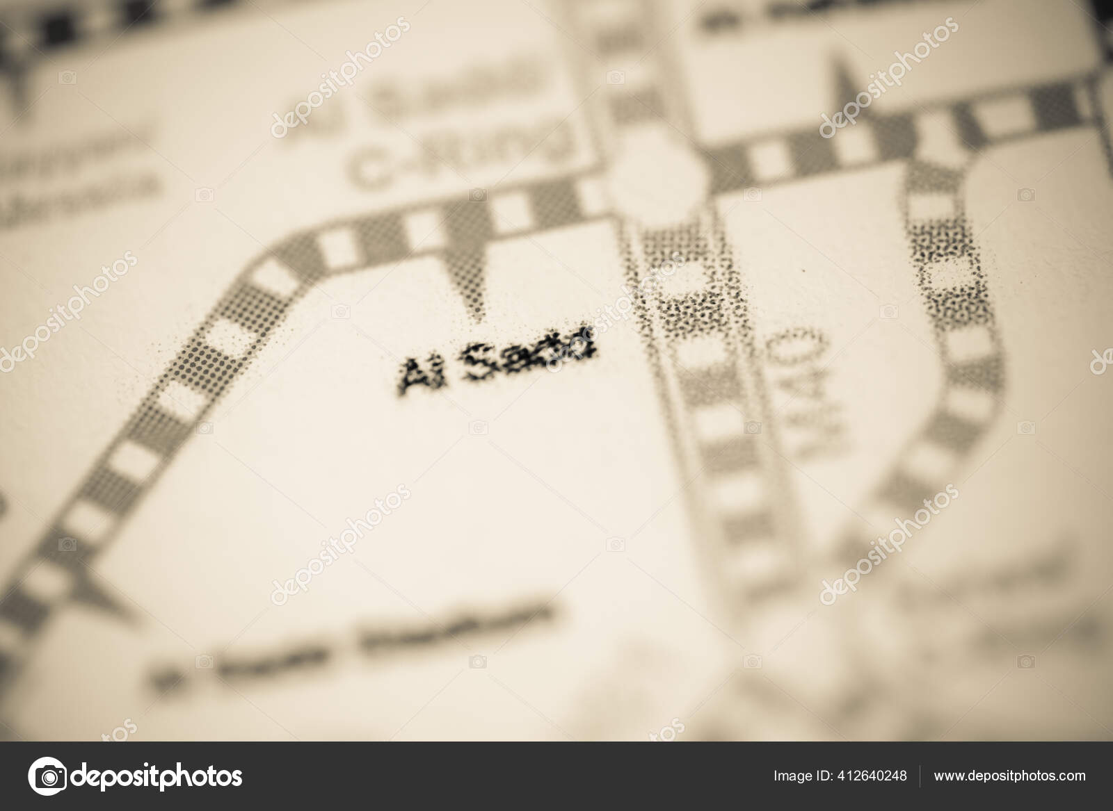 Estación Sadd Mapa Del Metro Doha — Foto de stock #412640248 ...
