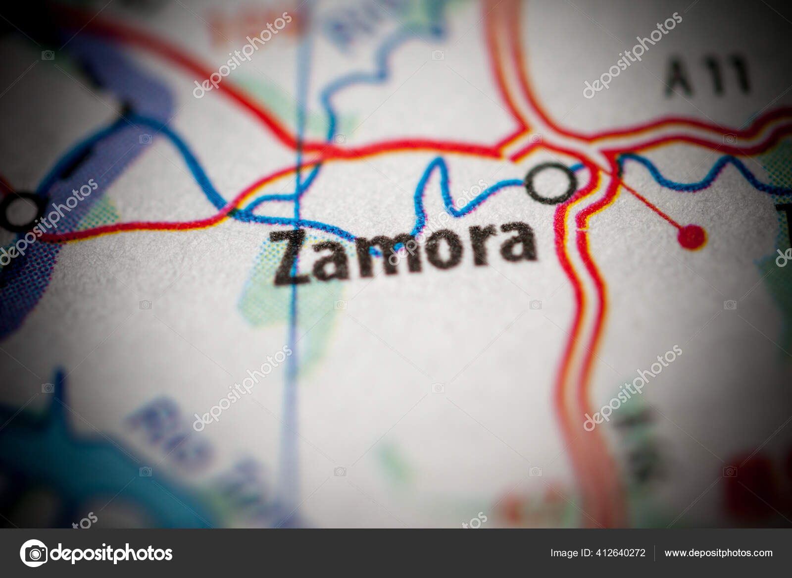 Zamora Spain Map