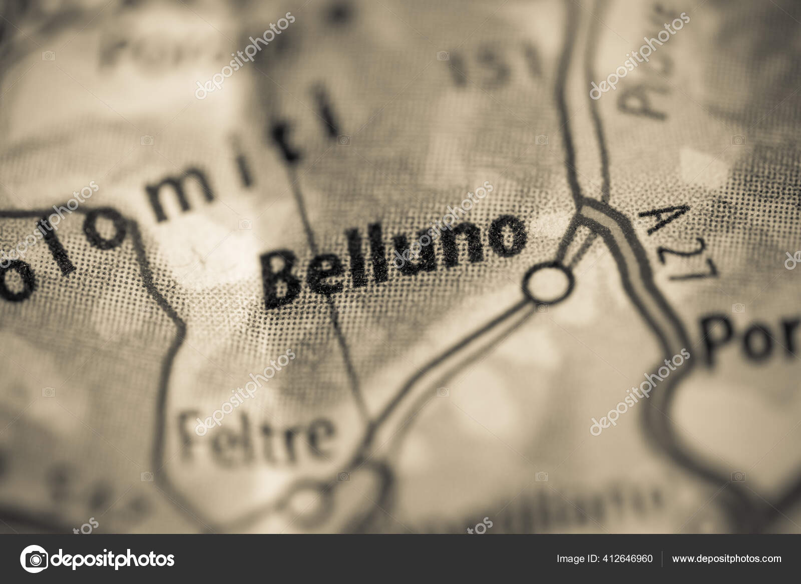 Feltre Italia Map