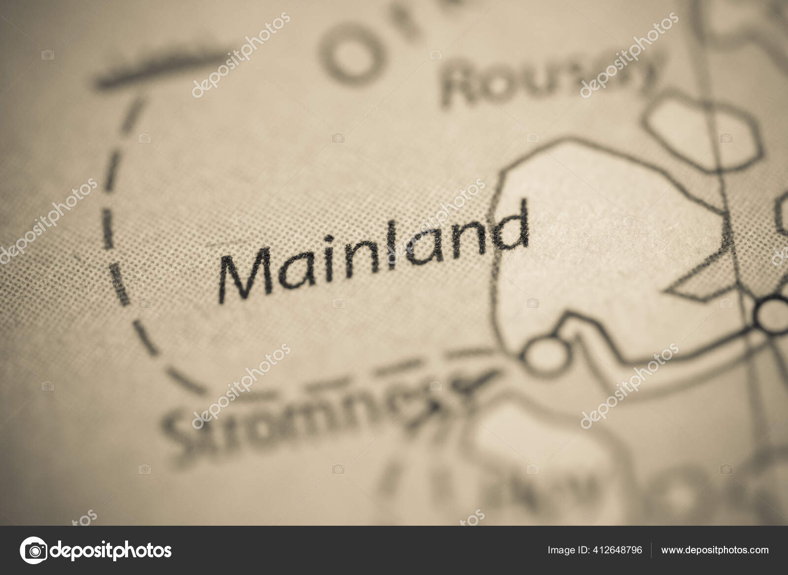 Mainland Map — Stock Photo © aliceinwonderland2020 #412648796