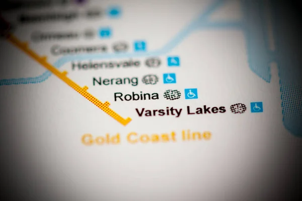 Estación Epping Mapa Del Metro Melbourne: fotografía de stock ...