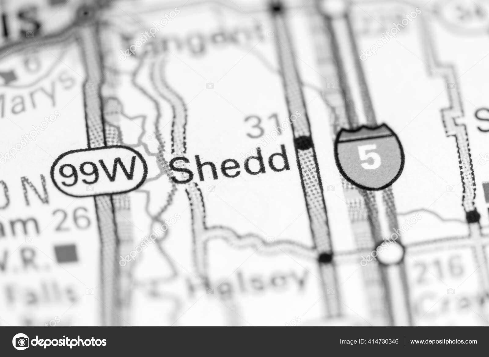 Shedd Oregon Usa Map Stock Photo by ©aliceinwonderland2020 414730346