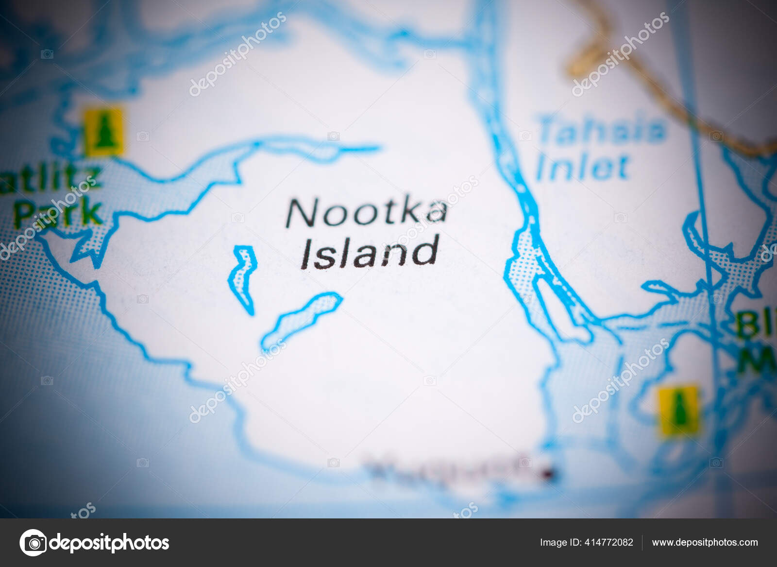 Nootka Island Canada Map Stock Photo by ©aliceinwonderland2020 414772082