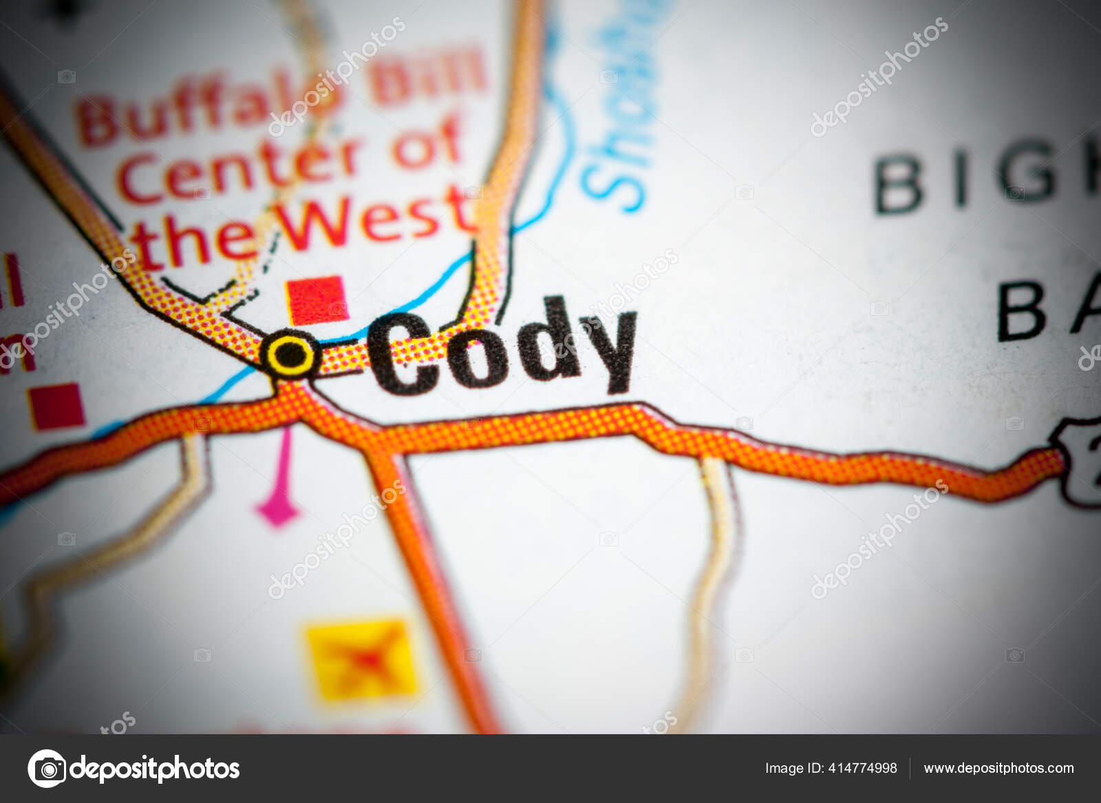 Cody Wyoming Usa Map Stock Photo by ©aliceinwonderland2020 414774998