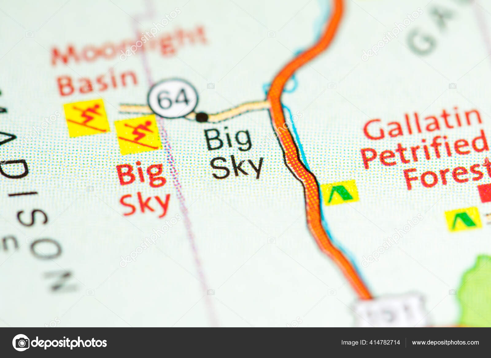 Big Sky Montana Map Stock Photo by ©aliceinwonderland2020 414782714