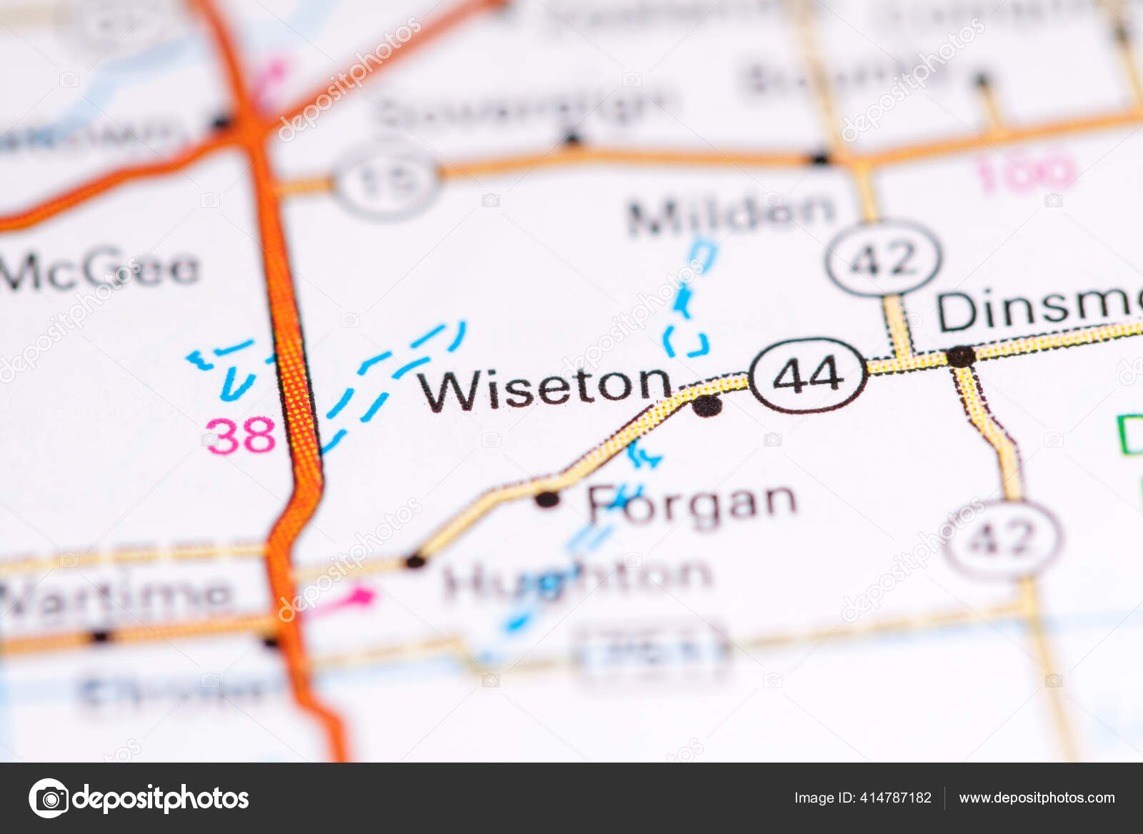 Wiseton Canadá Mapa: fotografía de stock © aliceinwonderland2020 ...