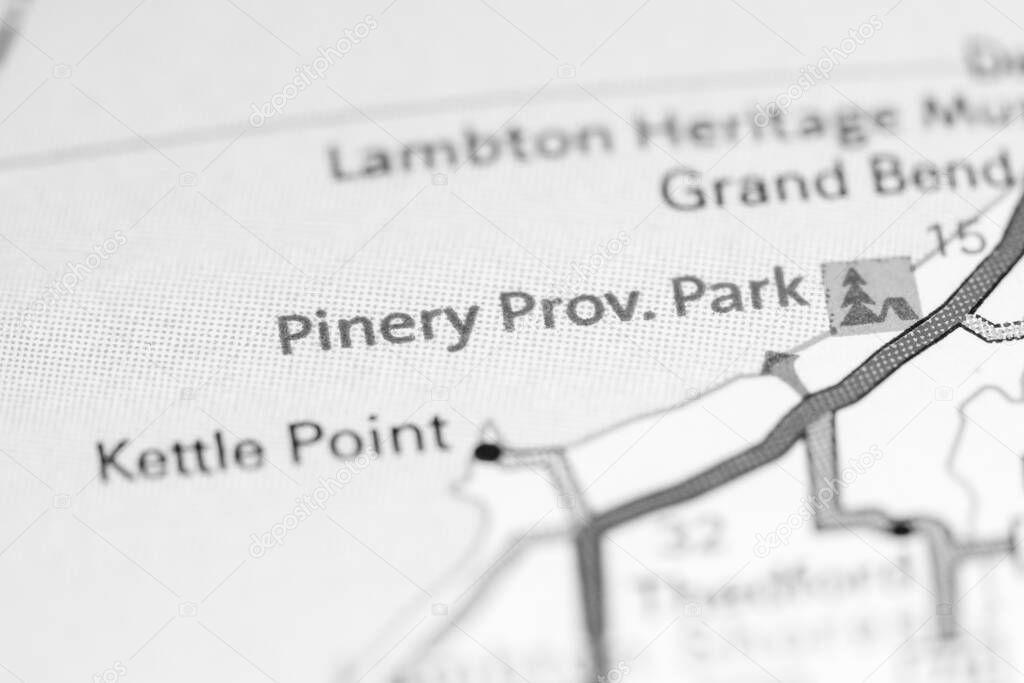 Parque Provincial Pinery. Canadá en un mapa. 2022