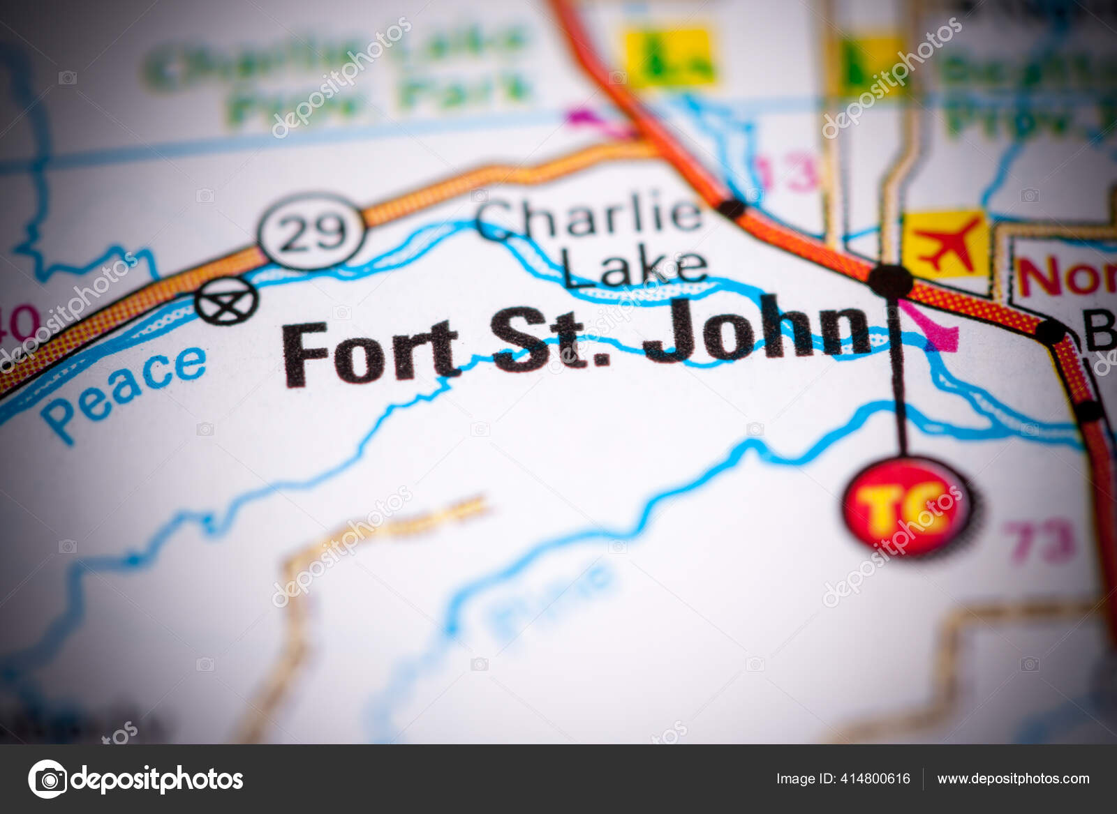 Fort John Canada Map Stock Photo by ©aliceinwonderland2020 414800616