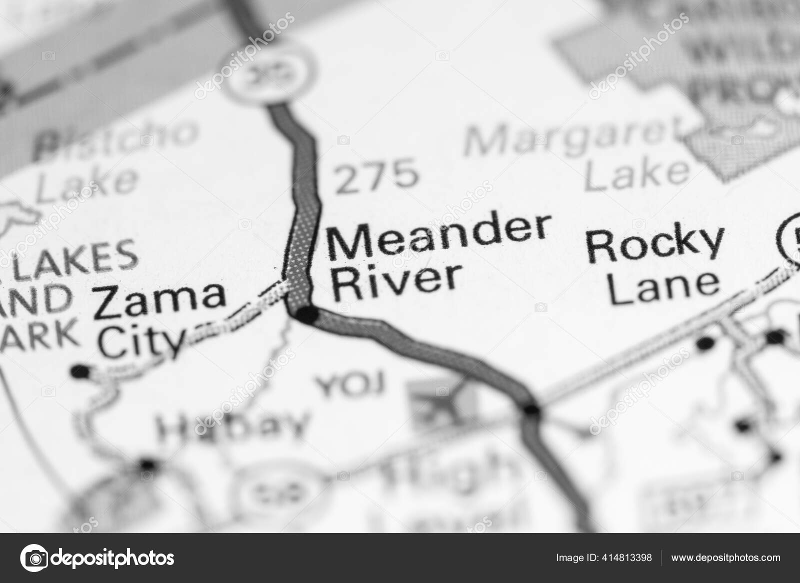 Meander River Canada Map Stock Photo by ©aliceinwonderland2020 414813398