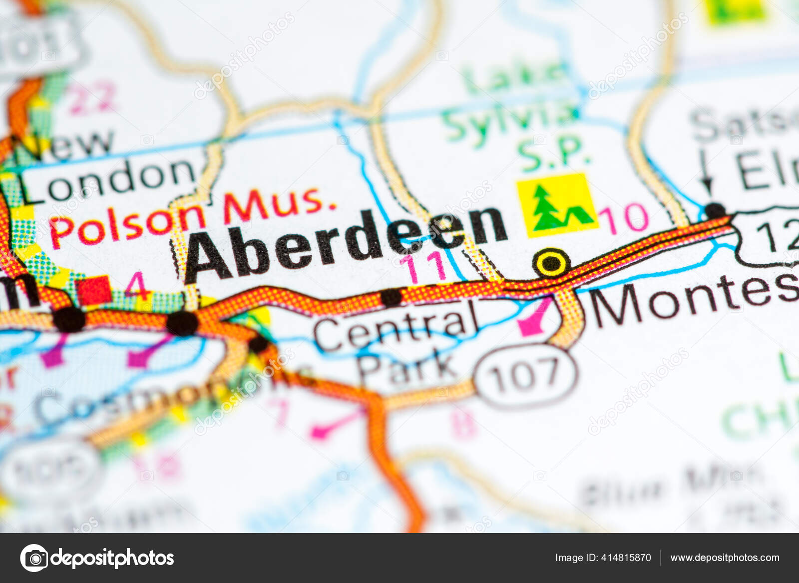 Aberdeen Washington Map