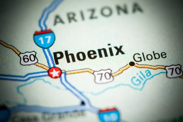 Phoenix Arizona Estados Unidos Mapa — Foto de stock #415136250 ...