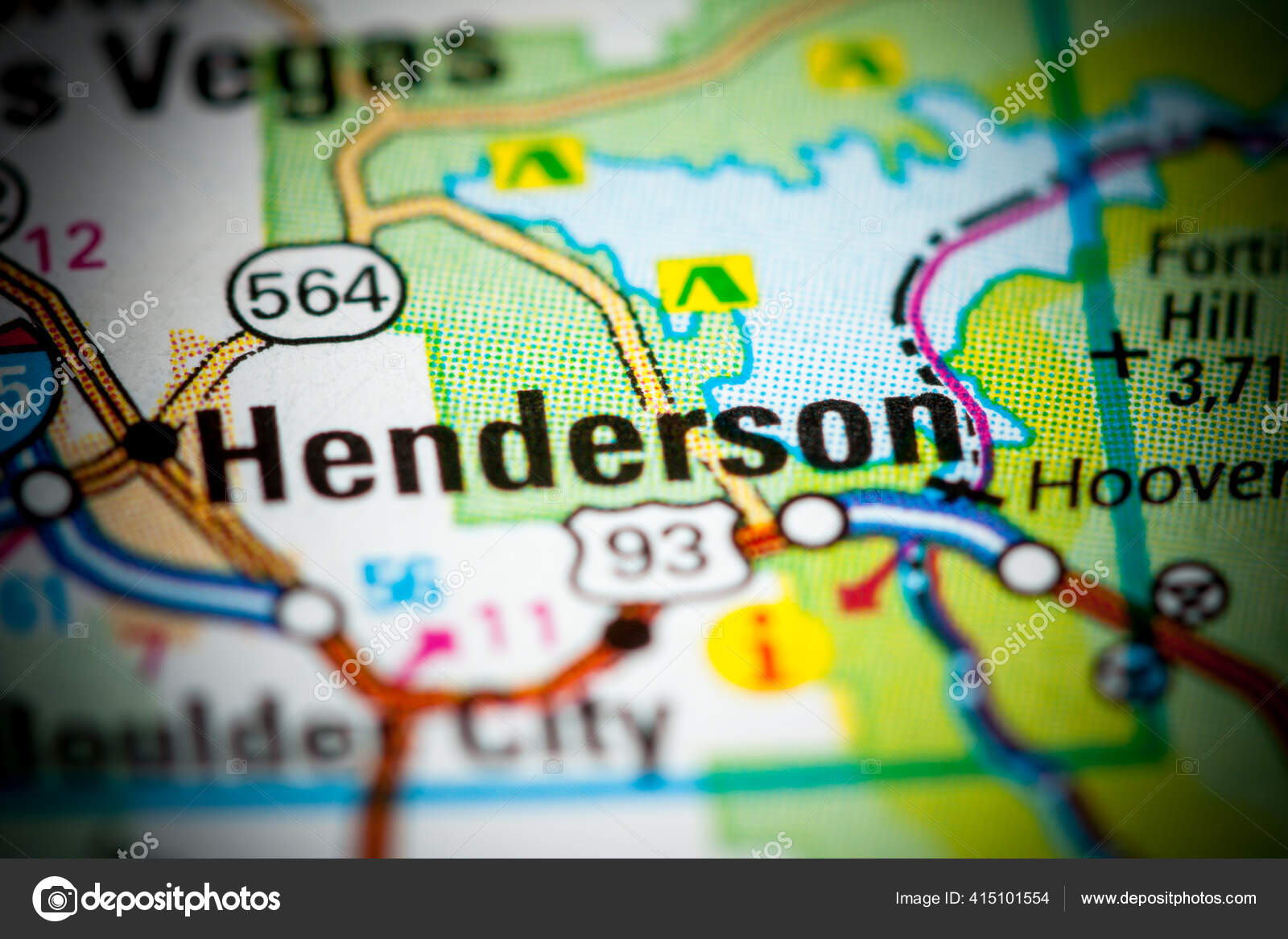 Henderson Nevada Usa Map — Stock Photo © aliceinwonderland2020 #415101554