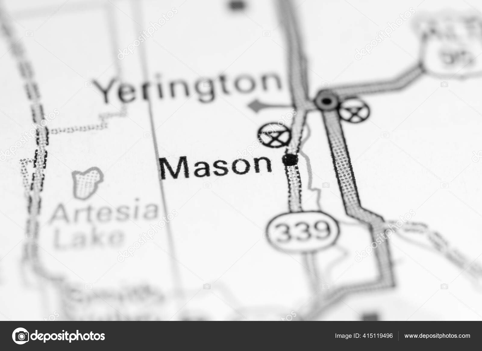 Mason Nevada Usa Map Stock Photo by ©aliceinwonderland2020 415119496