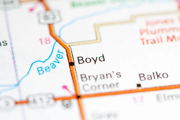 Boyd. Oklahoma. USA on a map Stock Photo by ©aliceinwonderland2020 ...