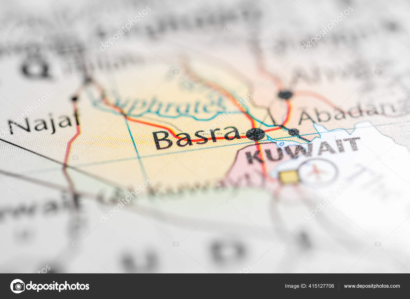 Basra Iraq Map Stock Photo by ©aliceinwonderland2020 415127706