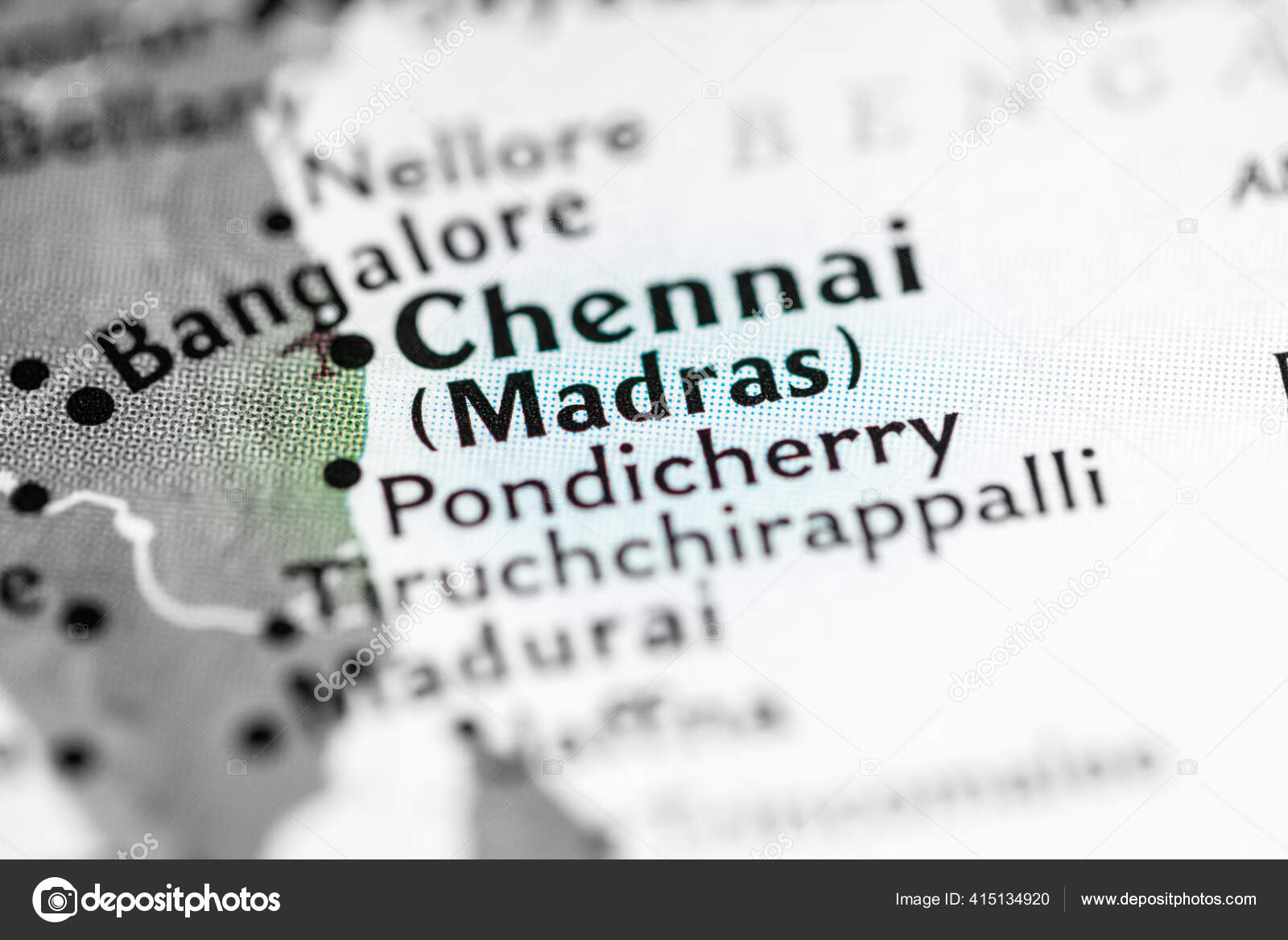 Madras India Map Stock Photo by ©aliceinwonderland2020 415134920