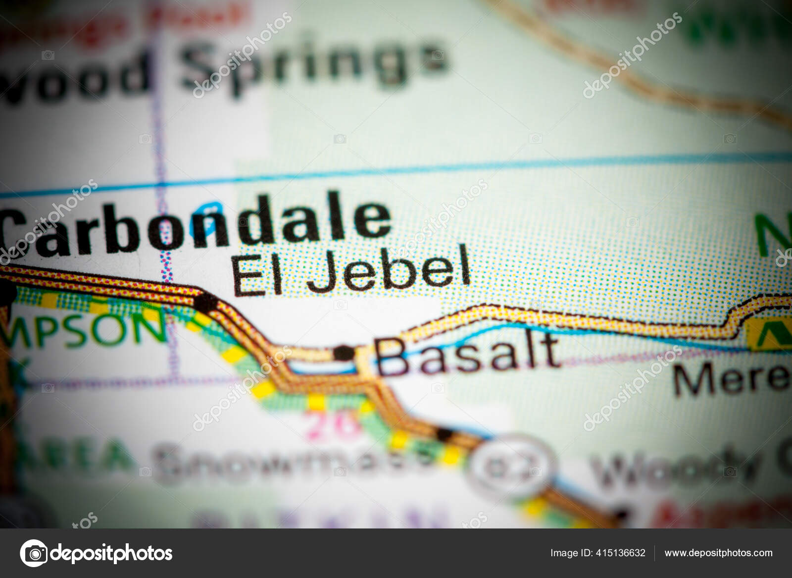 Jebel Colorado Eeuu Mapa: fotografía de stock © aliceinwonderland2020 ...