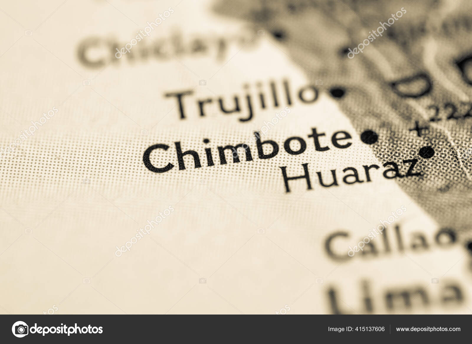 Chimbote Perú Mapa: fotografía de stock © aliceinwonderland2020 ...
