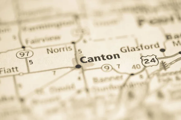 Canton Georgia Usa Map — Stock Photo © aliceinwonderland2020 #379788530