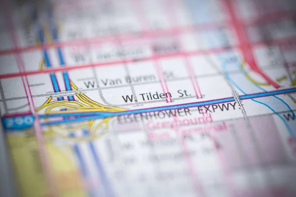 Chicago illinois map Stock Photos, Royalty Free Chicago illinois map ...