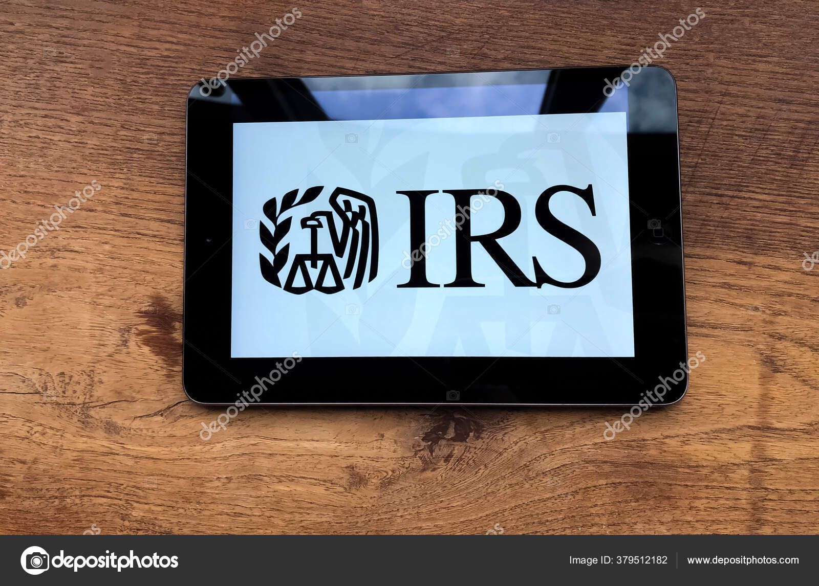 May 2020 Milan Italy Irs Company Logo Icon Tablet Screen — Stock ...