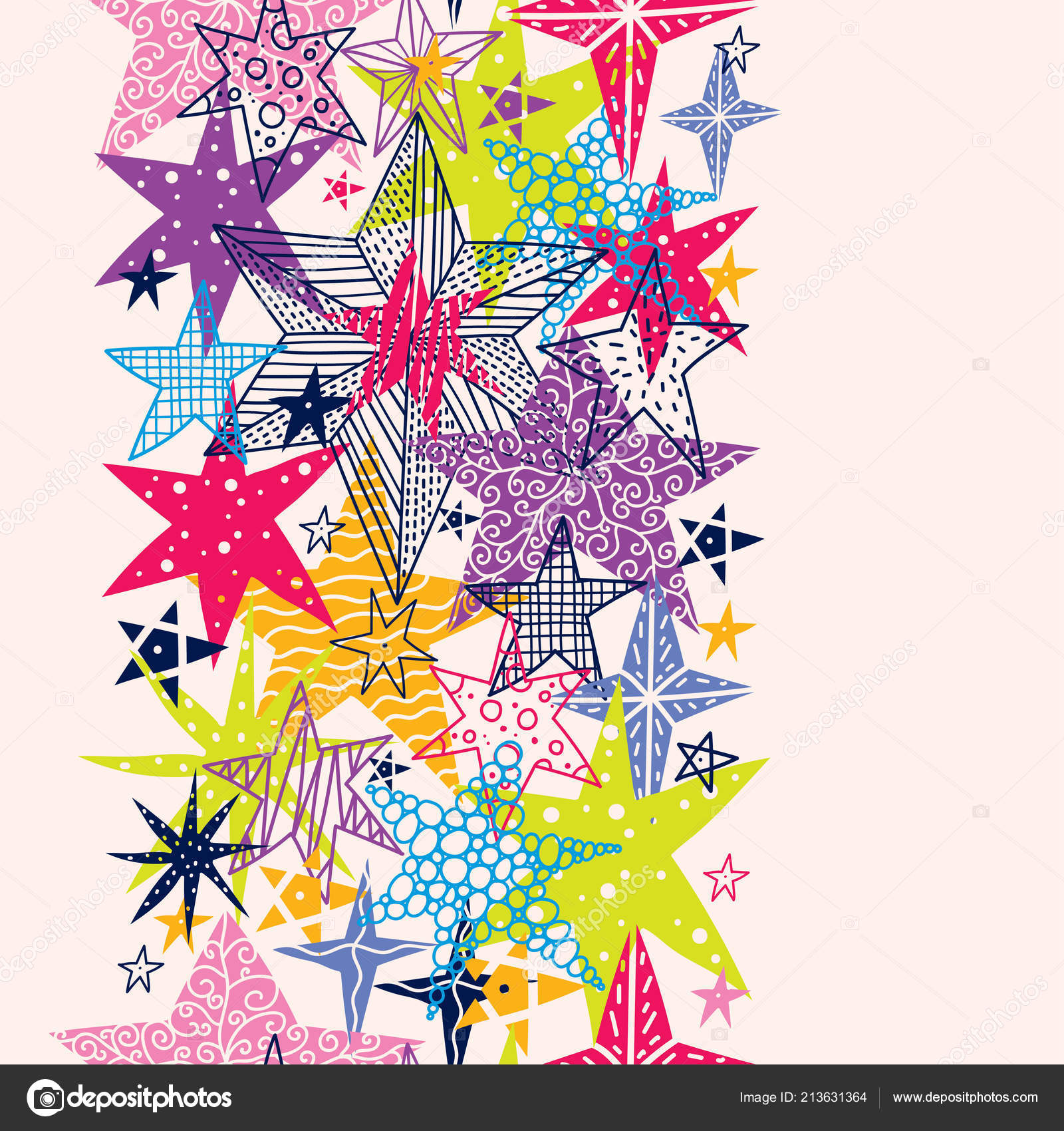 Colorful Star Page Border