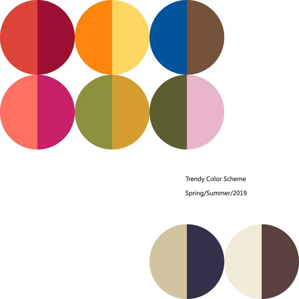 Trendy color scheme for spring and summer season of 2020 Stock Vector ...