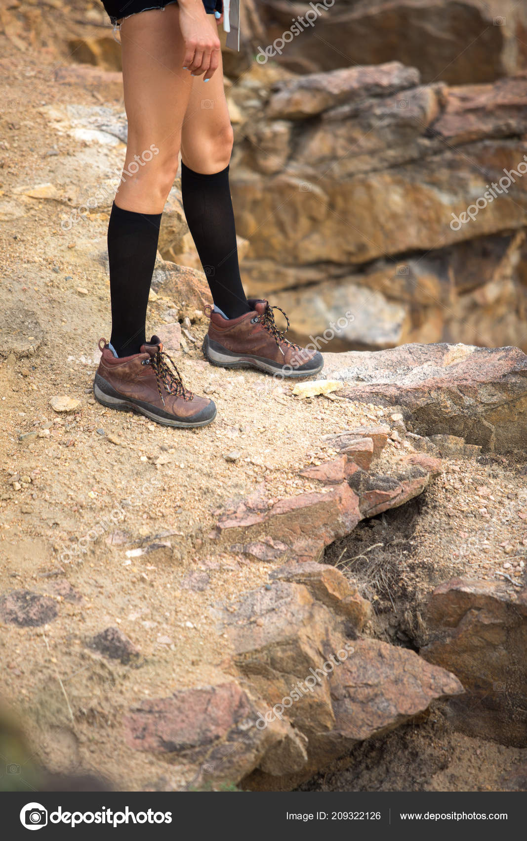 Hiker Trail Mountain Edge ⬇ Stock Photo, Image by © HappyCity #209322126