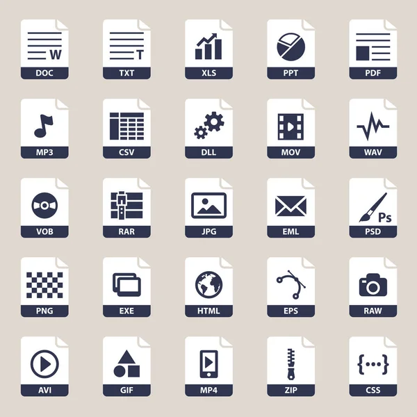 File type icon Vector Art Stock Images | Depositphotos