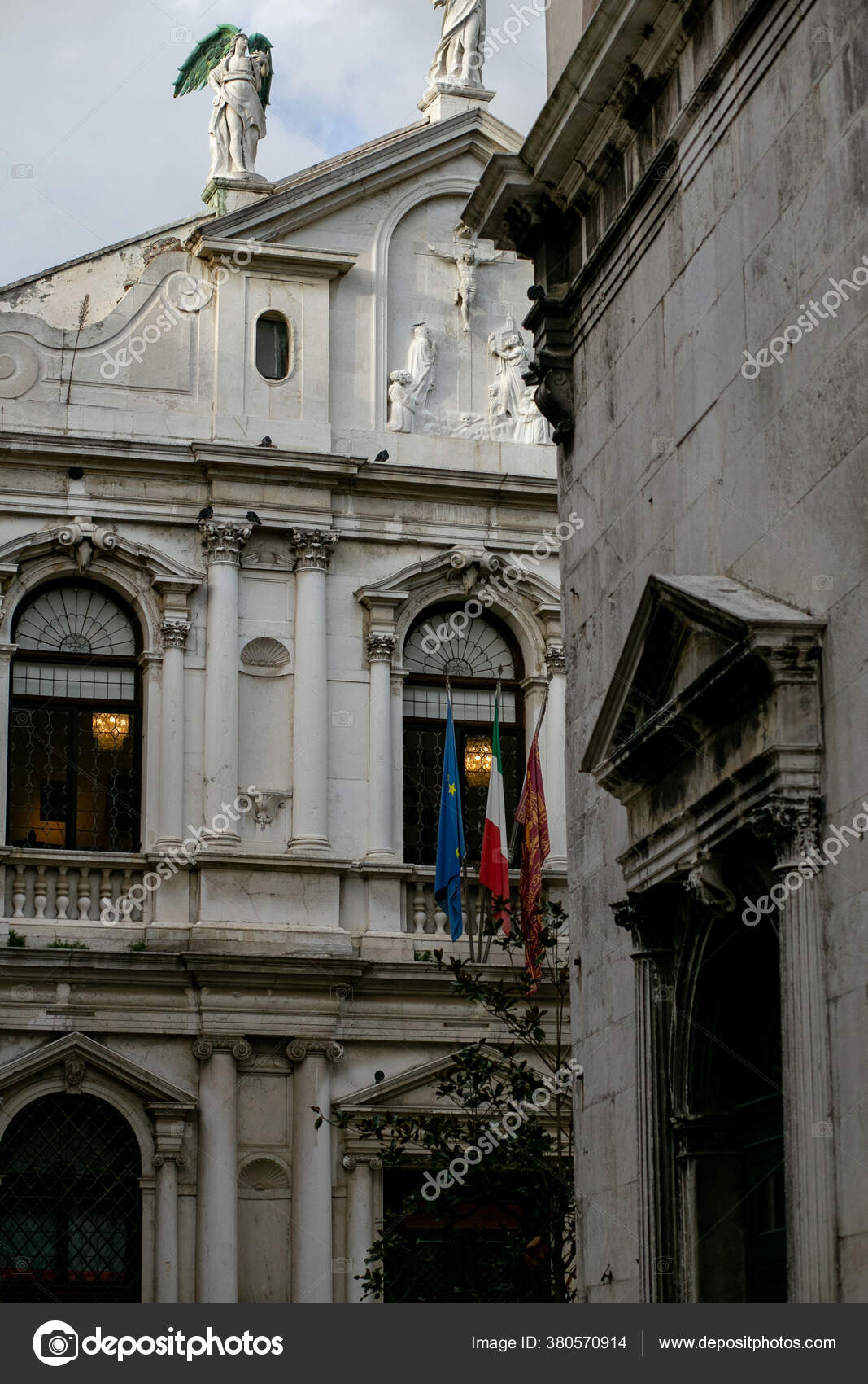 Arched Windows Old Renaissance Buildings Beautiful Stock Photo by ...