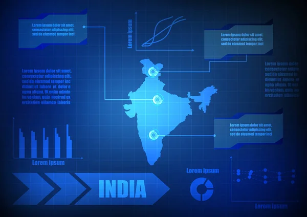 India map diagram Vector Art Stock Images | Depositphotos