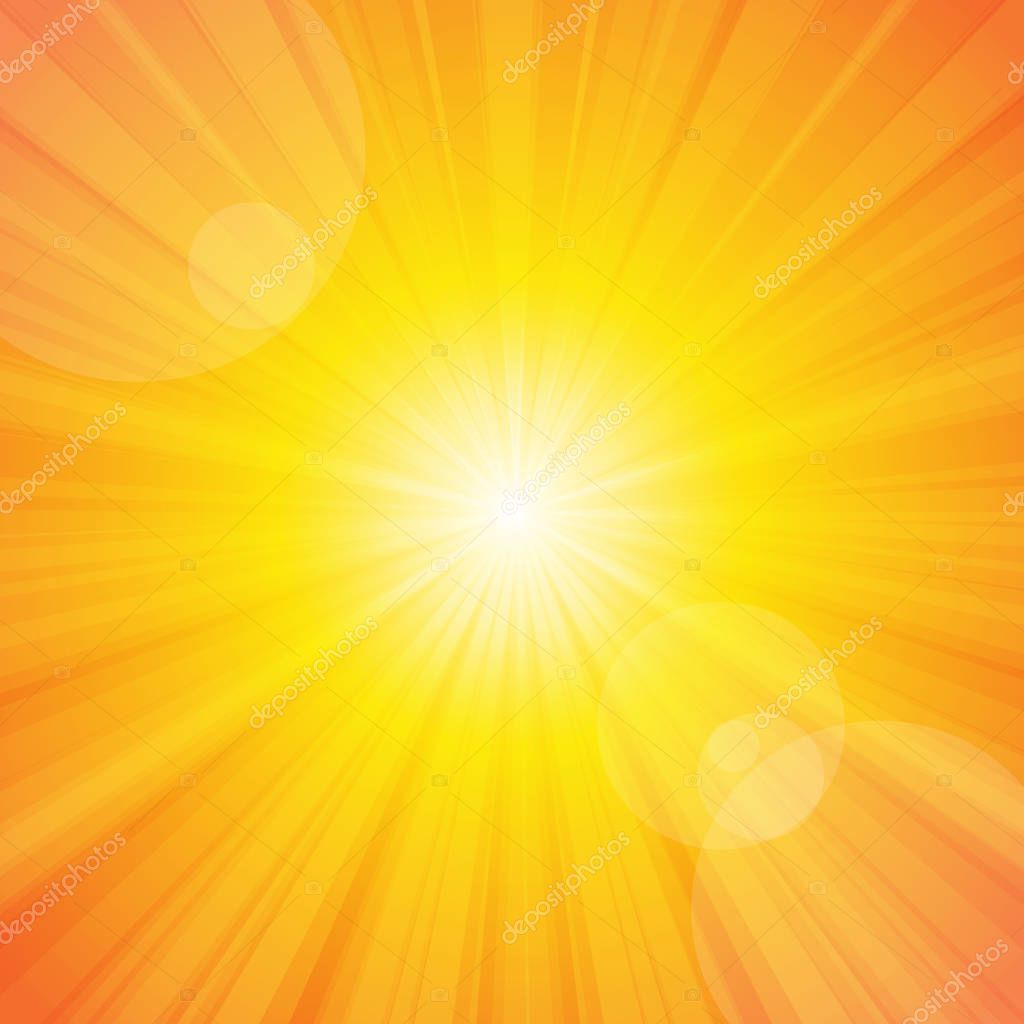Vector Sol Brillo Con Fondo Amarillo Vector de stock por ©anueing 216516520