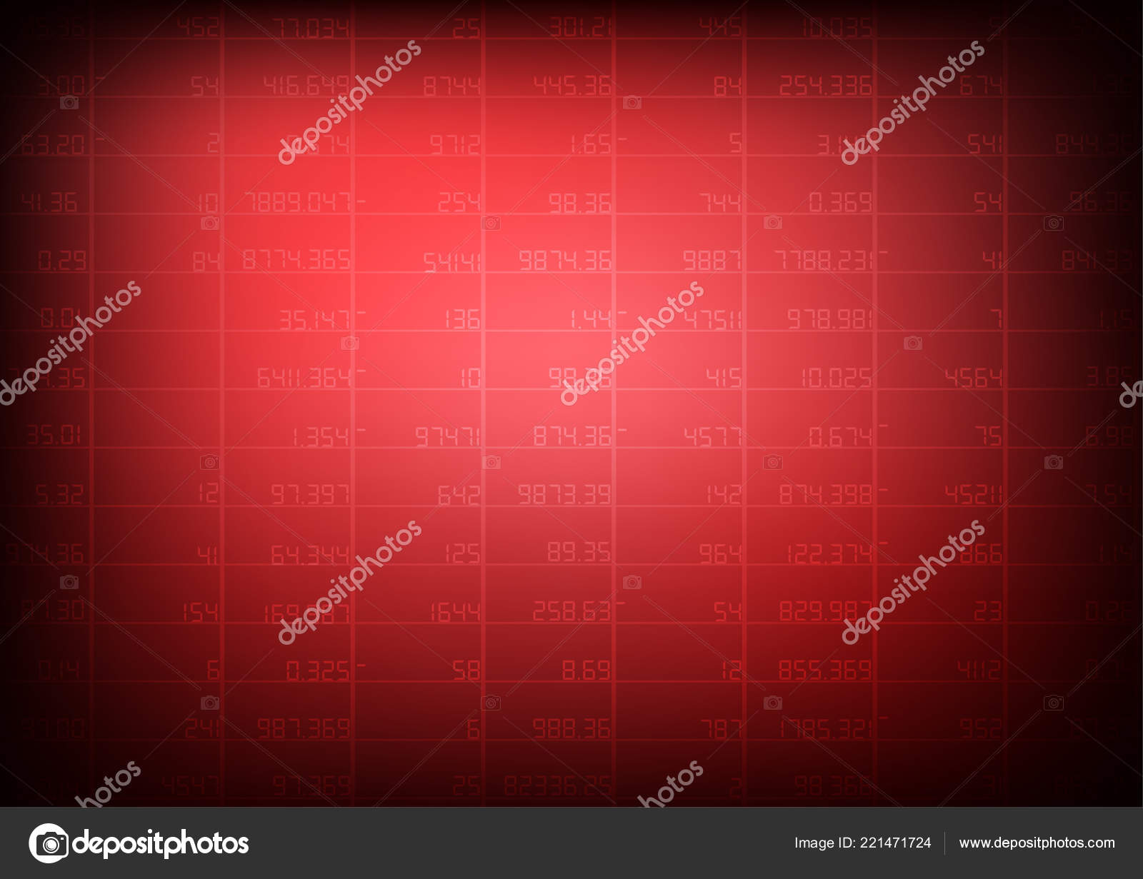 Vector Red Stock Market Red Background Stock Vector by ©anueing 221471724