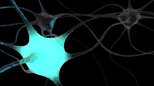 Neuron cluster signal transfer inside brain ⬇ Video by © bawancho Stock ...
