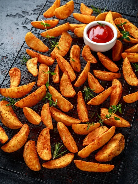 Wedge fries Stock Photos, Royalty Free Wedge fries Images | Depositphotos