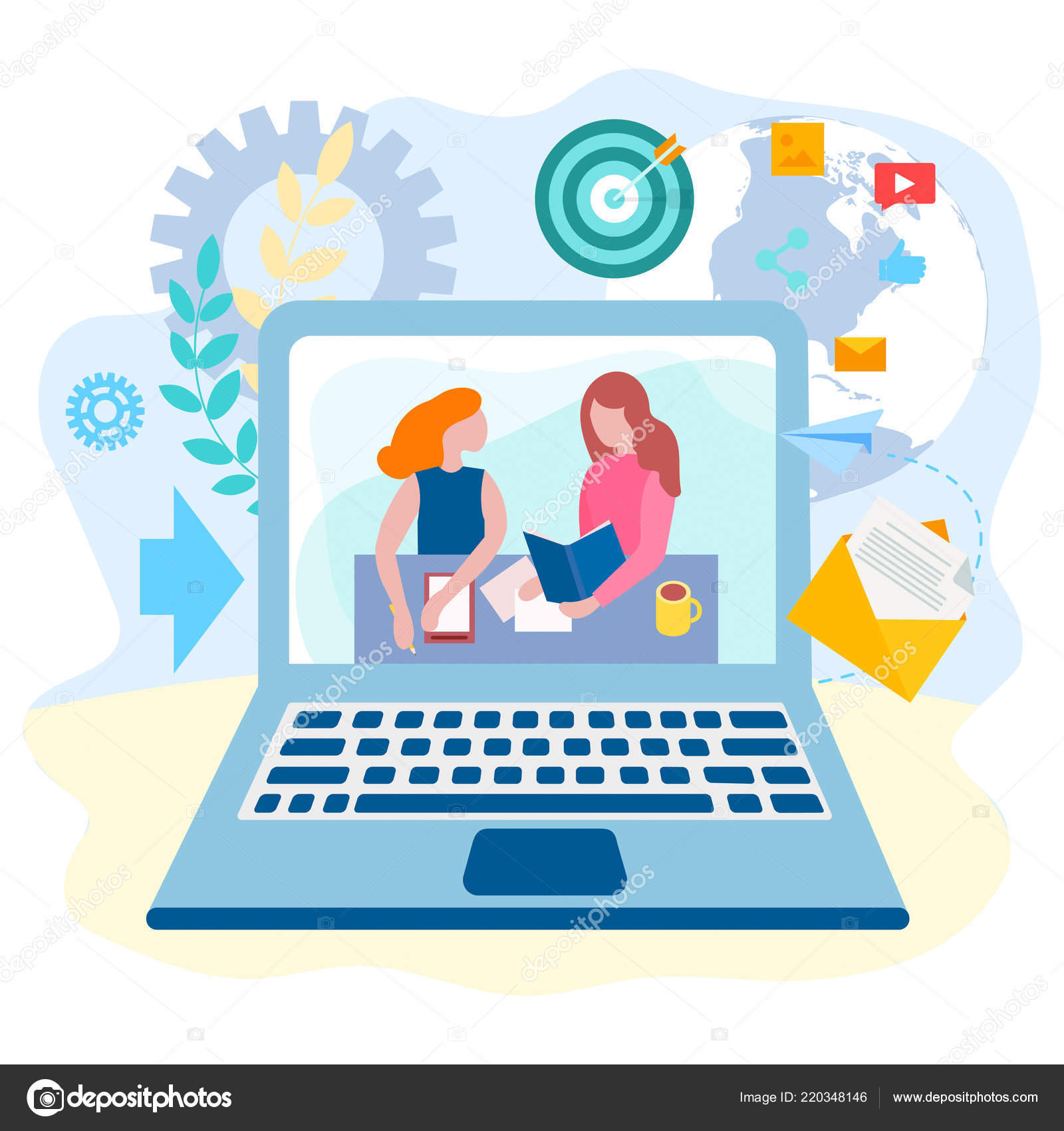 Computer Training Vector