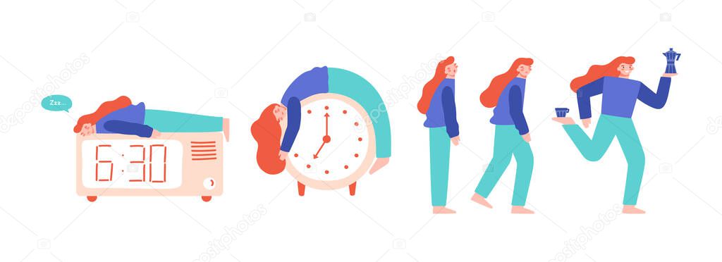 Get up cartoon Vector Art Stock Images | Depositphotos