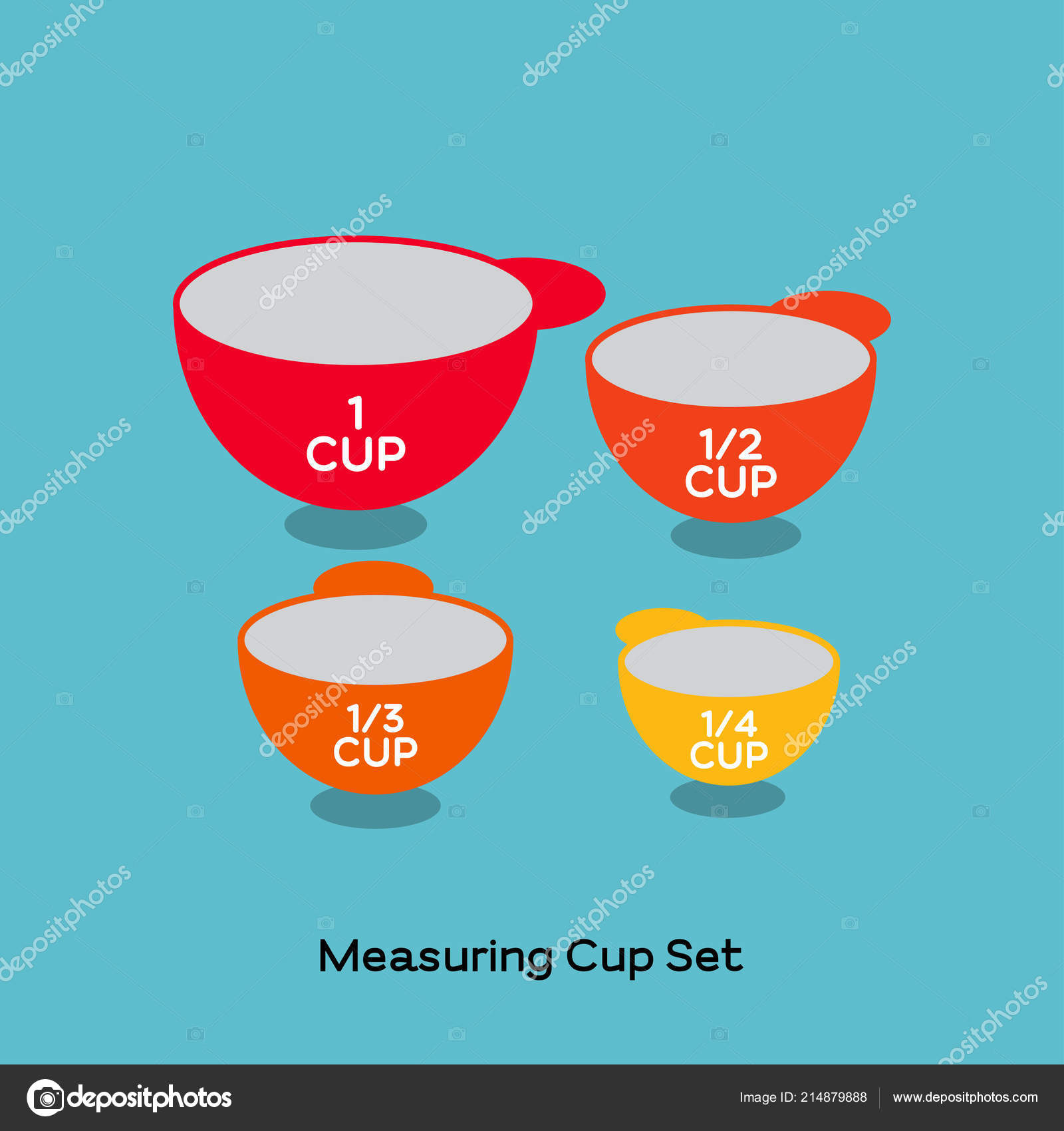 1 Cup Measuring Cups Clipart