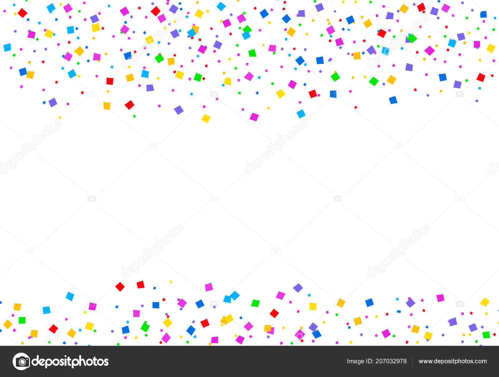 Bright colorful vector confetti background Stock Vector Image by ...