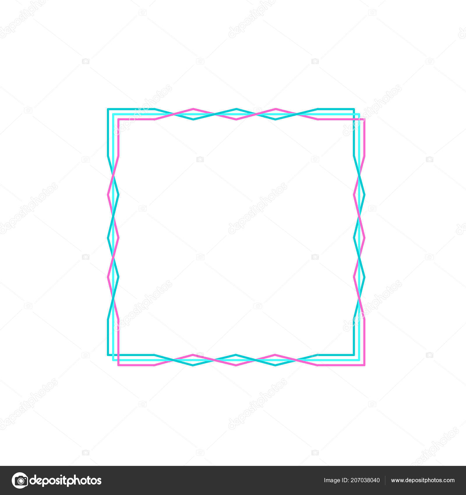 Marco línea frontera página vector simple. Moderno minimalismo del ...