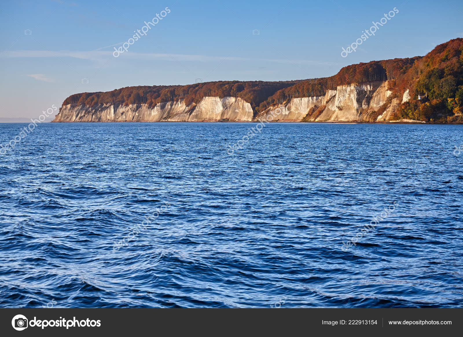 Baltic Sea Coast Rugen Island Rugia Ruegen Chalk Cliffs Sunrise Stock ...