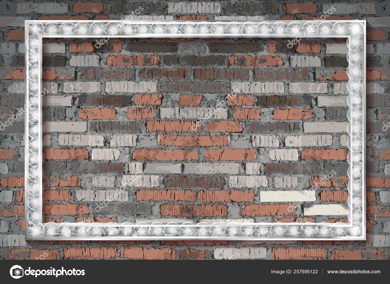 Silver painted horizontal rectangular frame Stock Vector by ...