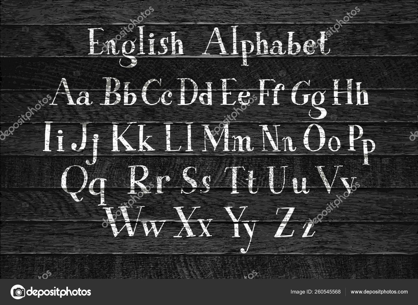 Vector calligraphic alphabet. Stock Vector by ©nastyaaroma2011 #260545568